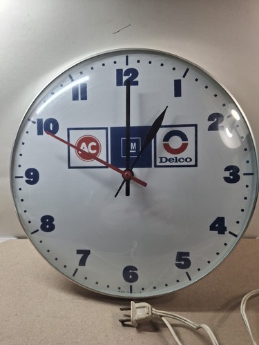 A C Delco 12 Inch Wall Clock | eBay
