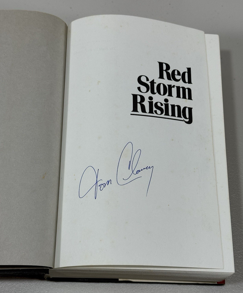 Red Storm Rising by Tom Clancy - Autographed / Signed - HC - ISBN ...