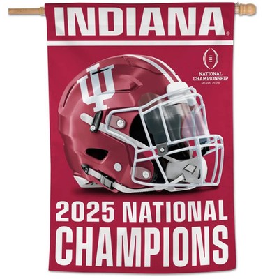 INDIANA HOOSIERS 2025 NATIONAL CHAMPIONS 28"X40" BANNER VERTICAL FLAG ...