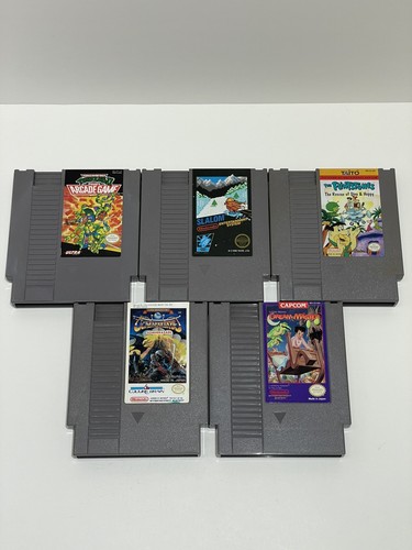 Nintendo Game Lot (Nintendo, Nes) 5 Game Bundle POLISHED PINS CLEANED ...