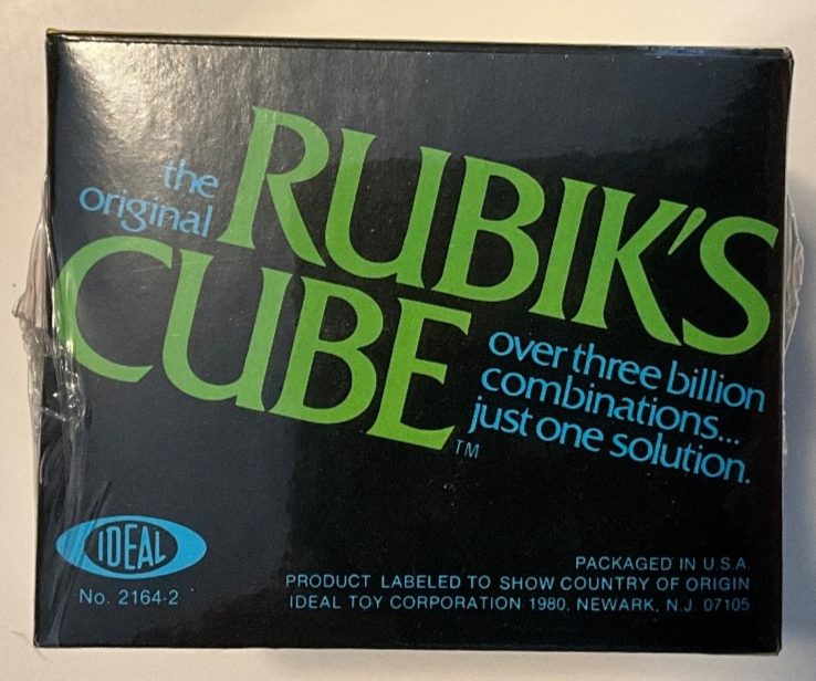 Vintage first release IDEAL Rubik's Cube unwrapped with brochurette | eBay