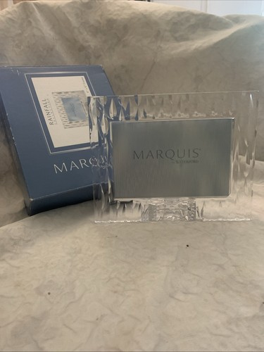 Waterford Lead Crystal Rainfall Marquis PICTURE FRAME 4x6 Clear Glass ...