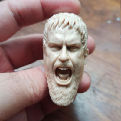 1/6 Scale The Spartan Gerard Butler Head Sculpt Unpainted Fit 12 ...