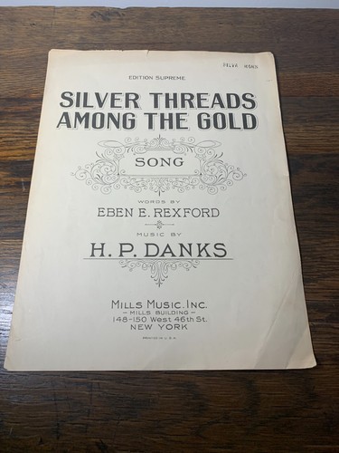 Silver Threads Among the Gold Sheet Music 1929 | eBay