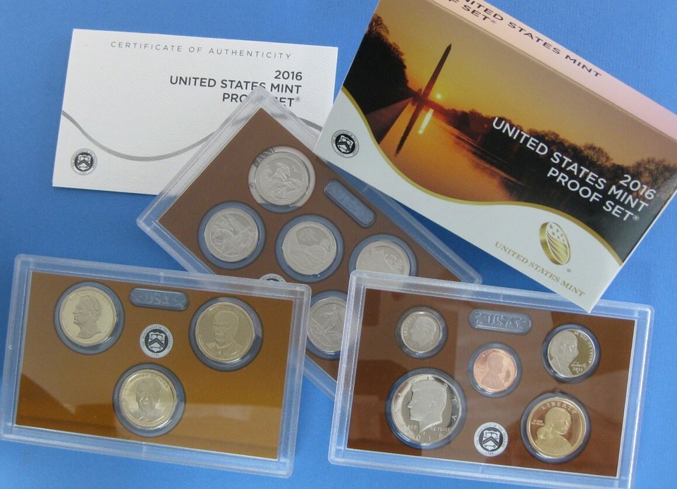 2010 thru 2019 Run of 11 Government Issued Proof Sets with ATB Quarters ...