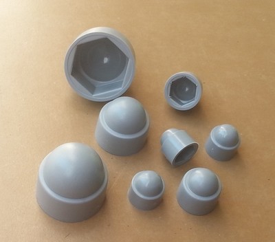 Hexagon Plastic Dome Bolt Nut Cover Caps / GREY | eBay