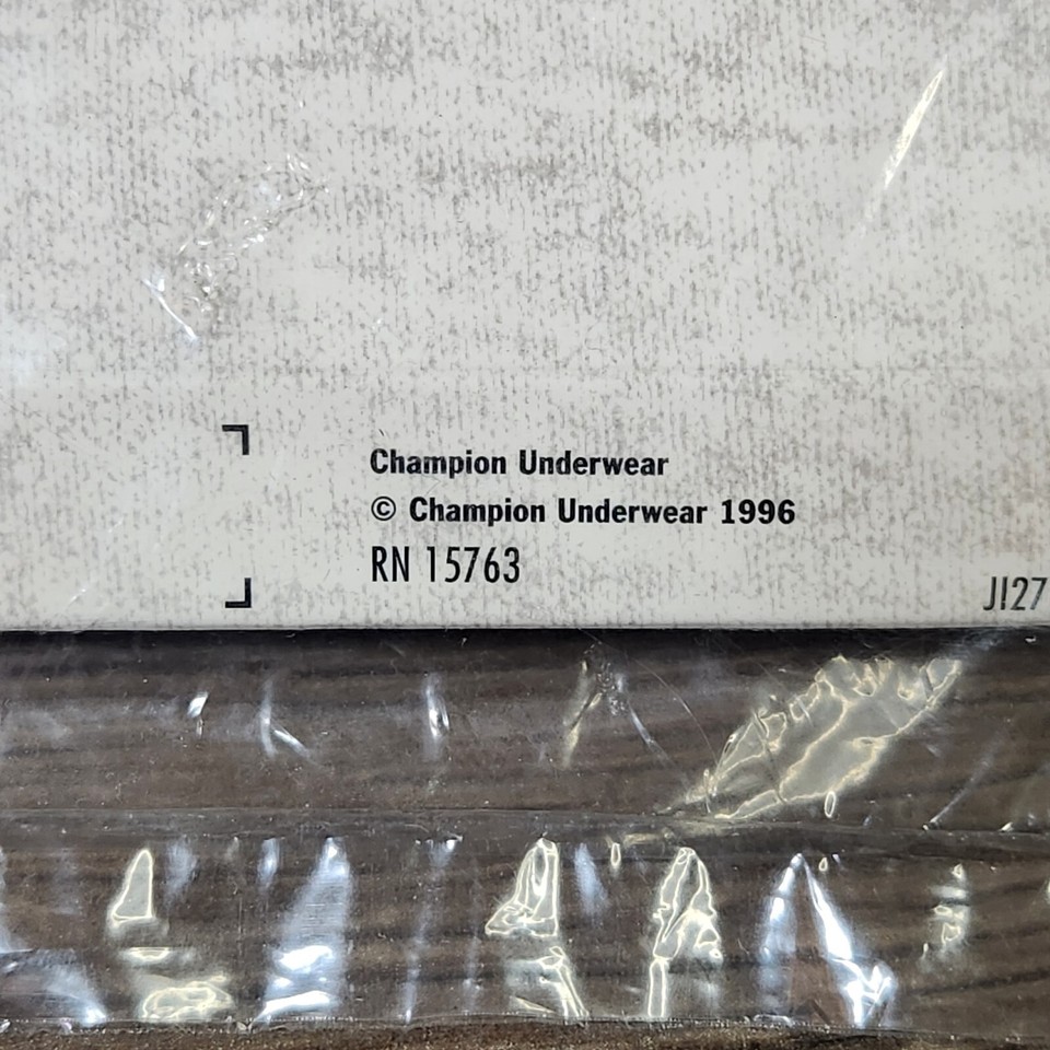 NEW Vintage 90s Champion Basic Boxer Mens Underwear Size Large White ...