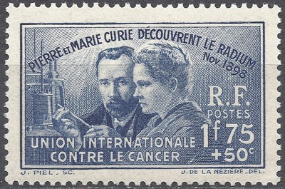 Pierre And Marie Curie Radium N° 402 mint Luxury Original Gum MNH Value ...