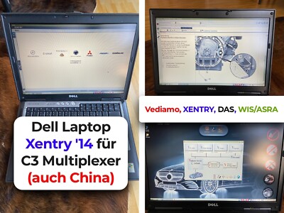 Diagnose Laptop -XENTRY 2014 (Für C3 Multiplexer) Mercedes STAR ...