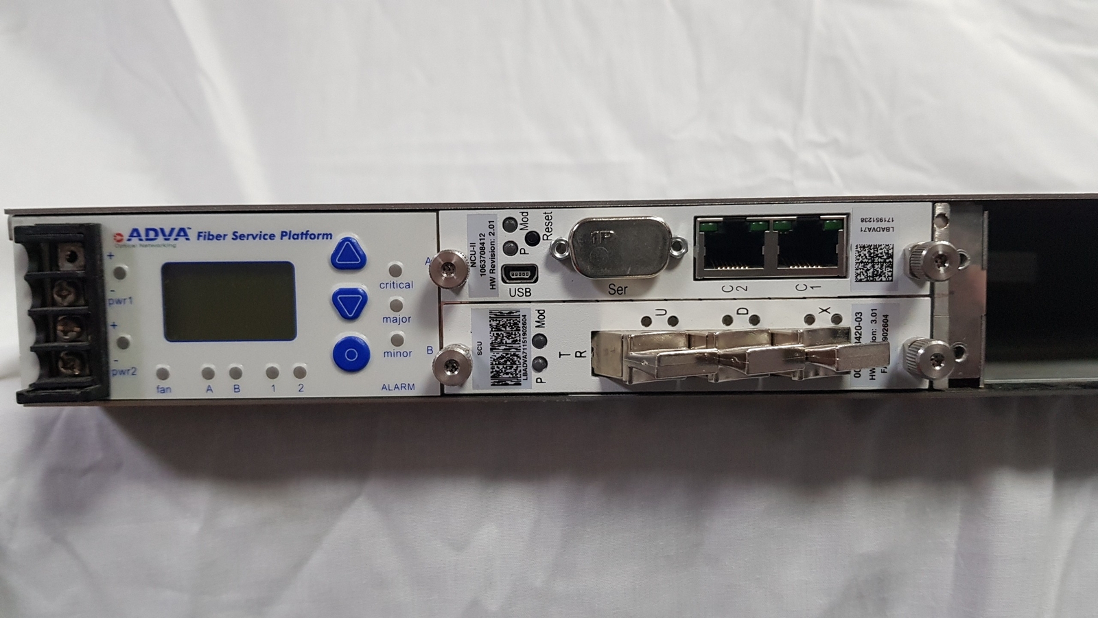ADVA fsp 3000r7 Fiber Service Platform Main Unit with NCU-II and SCU ...