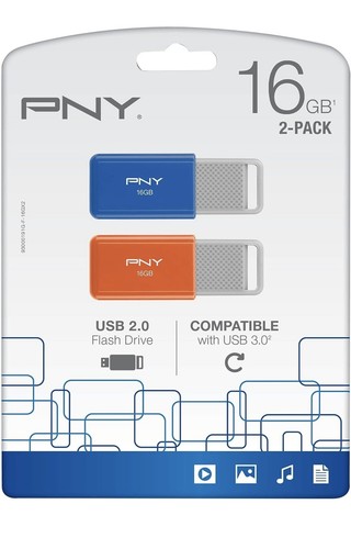 PNY USB 2.0 Flash Drives,16GB, Assorted, Pack Of 2 | eBay