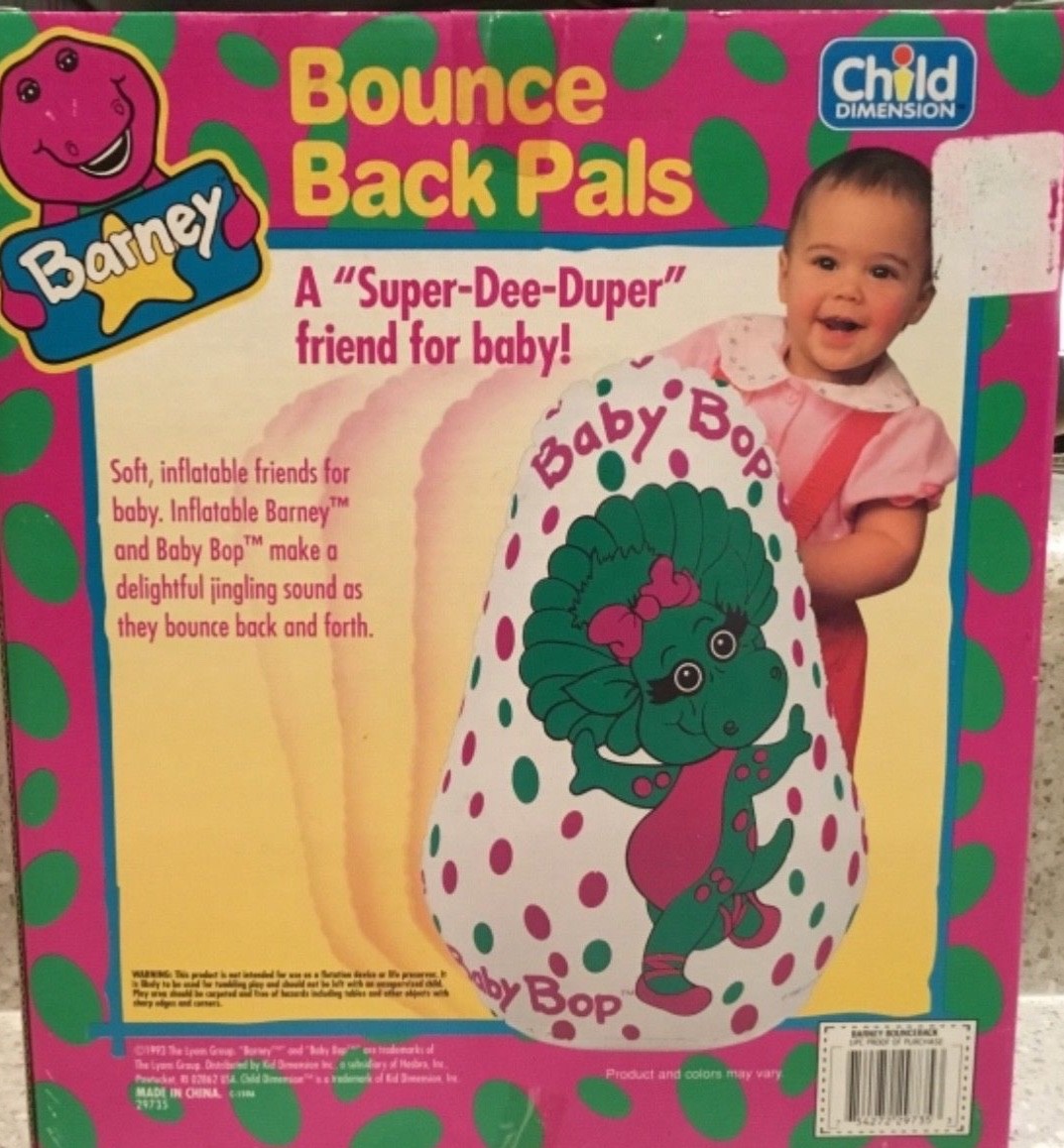 Vintage 1993 Barney Bounce Back Pals Inflatable by Child Dimensions | eBay