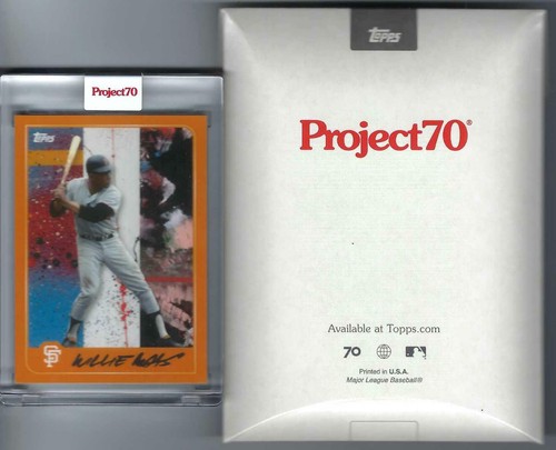2021 Topps Project 70® Card 114-2001 Willie Mays by Futura-In_Hand W ...