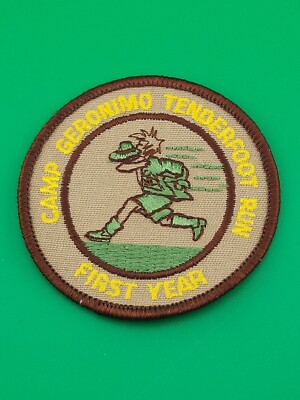 Camp Geronimo Tenderfoot Run First Year Patch BSA Boy Scouts Of America NEW | eBay