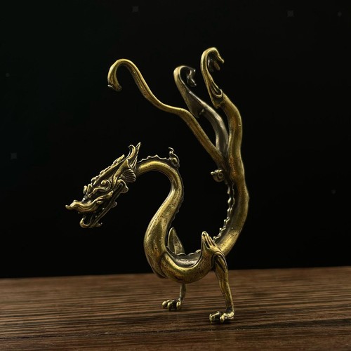 Brass Dragon Ornament Collectible Dragon Statue for Hotel Office ...