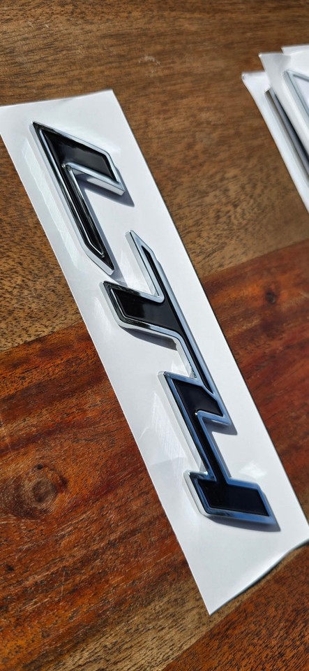 LT4 Emblem (Black / Chrome Outline) | eBay