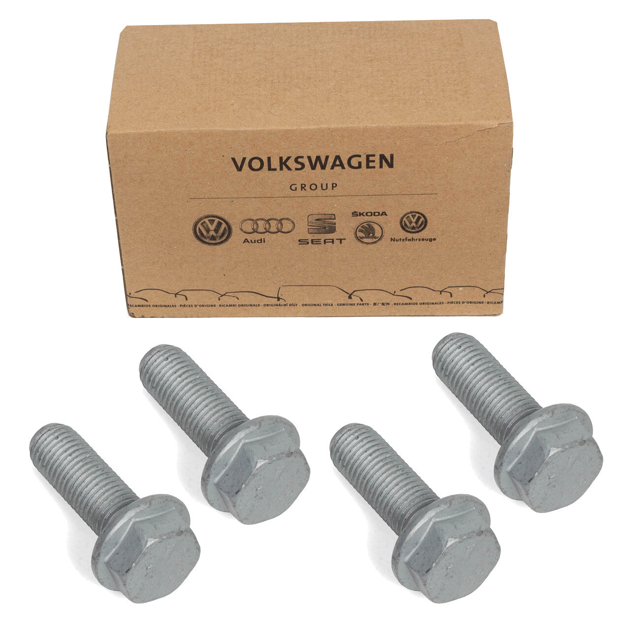 N90708504 GENUINE VW AUDI SEAT SKODA FRONT BRAKE CALIPER CARRIER BOLTS ...