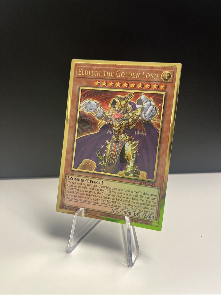 Yugioh - Eldlich the Golden Lord MAGO-EN024 1st Edition Premium Gold ...