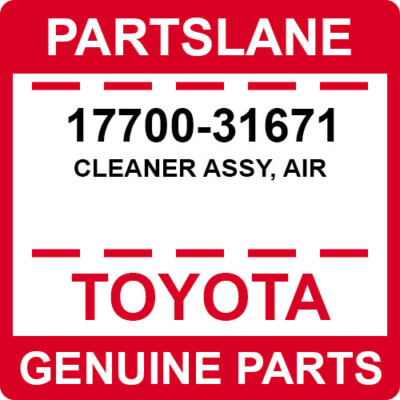 17700-31671 Toyota OEM Genuine CLEANER ASSY, AIR | eBay
