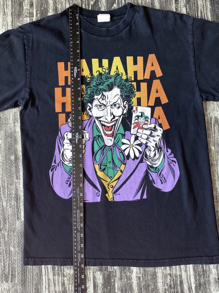 DC Comics Originals Batman Joker "HAHAHA" Men's Medium Black Shirt | eBay