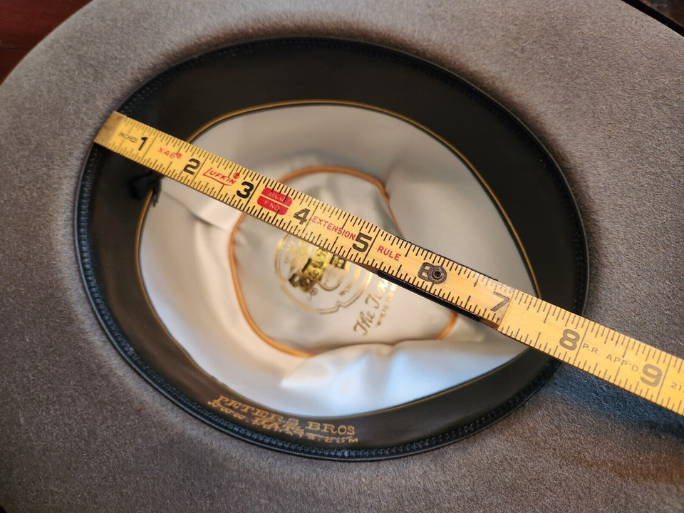 Peter Brothers of Fort Worth TX Custom Gray Fedora 7 1/4" fits like a ...