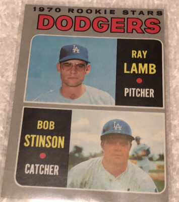 Dodgers 1970 Rookie Stars - Ray Lamb/Bob Stinson 1970 Topps Rookie #131 ...