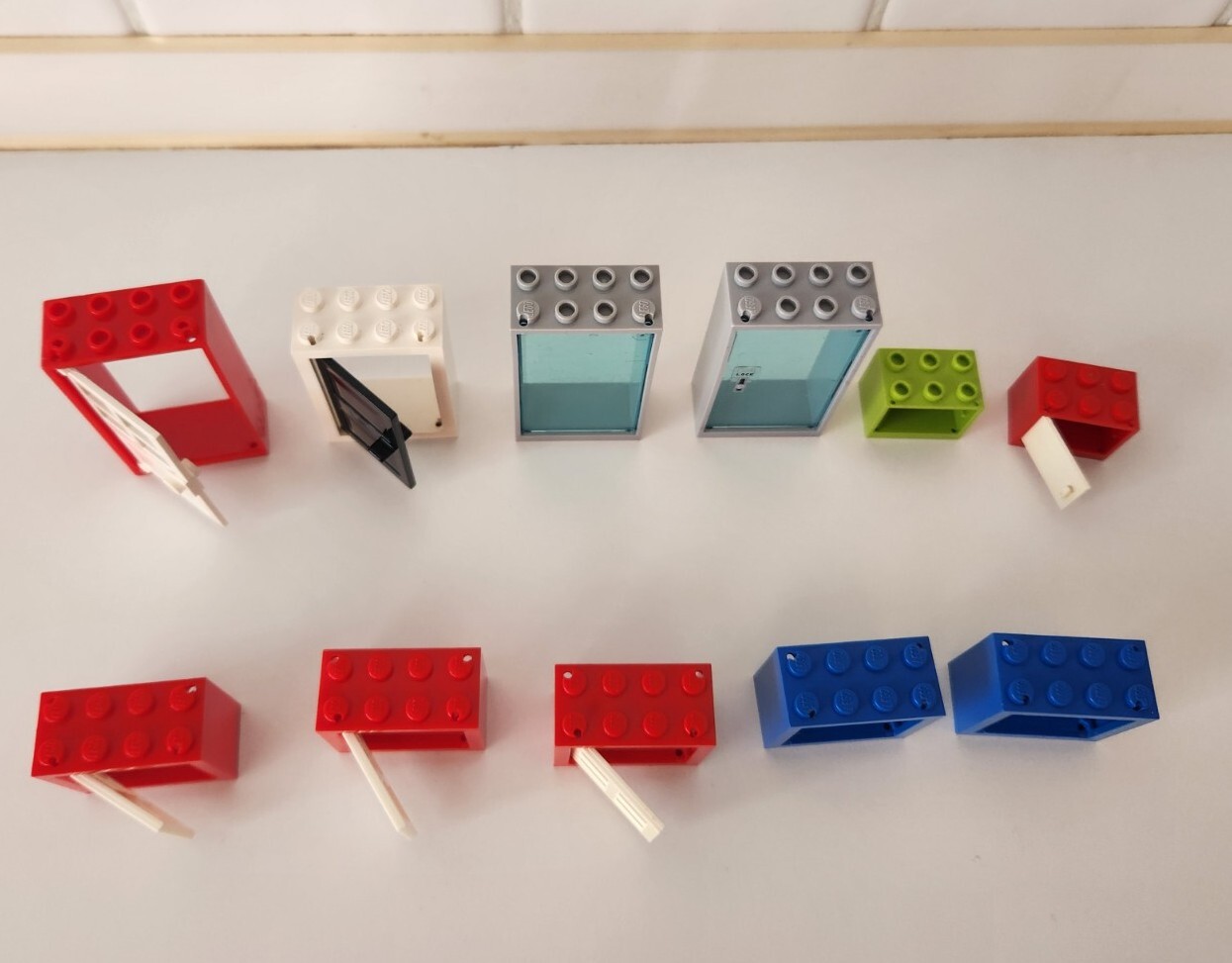 Lego house building pack parts door window frame 4132 4133 6059 60623 ...