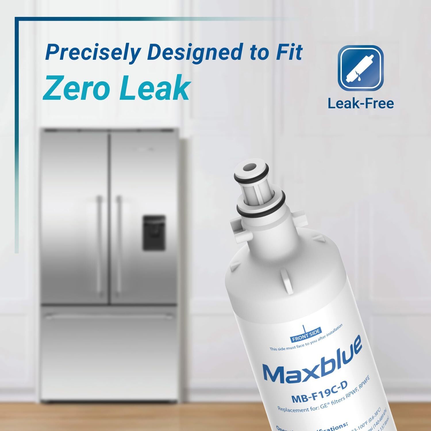 Maxblue Refrigerator Water Filter, Replacement for GE® RPWFE® ( 1-3 ...