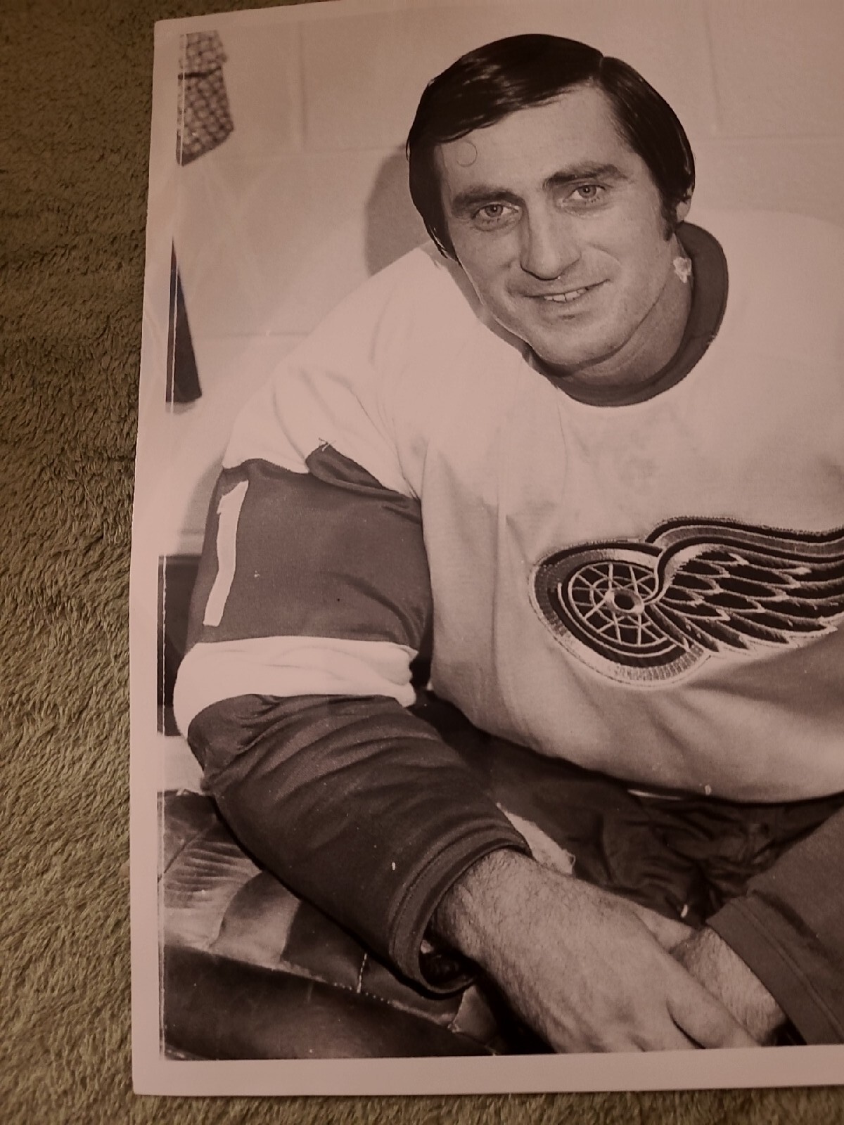 1972 ROY EDWARDS NHL HOCKEY GOALIE PHOTO DETROIT RED WINGS WHA AHL OHA ...