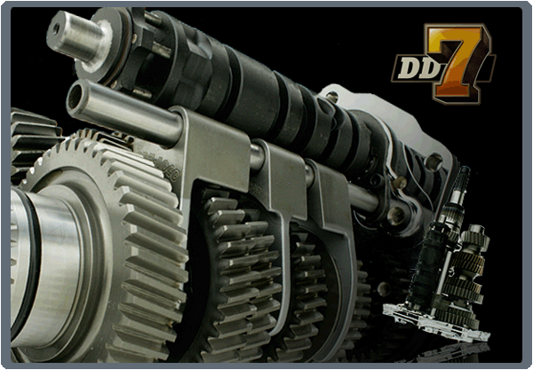 Baker DD7 Direct Polished Door Transmission Repl Gear Set Harley 7 ...