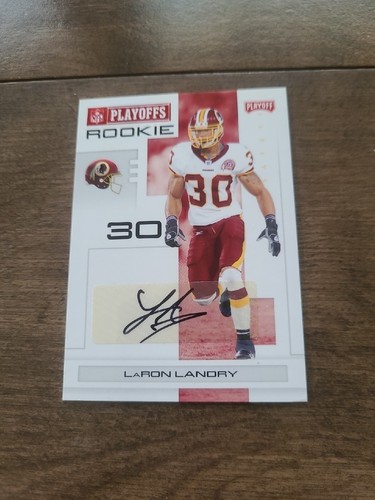 Nice 2007 Playoff Laron Landry Rookie Auto #62/100 Made | eBay