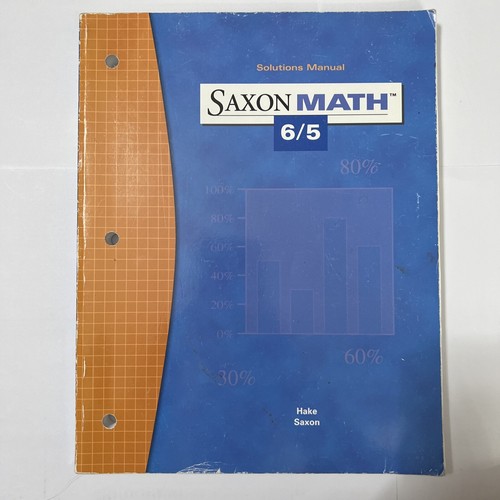 Saxon 6/5 Math (3rd Ed) 65 Solutions Manual | eBay
