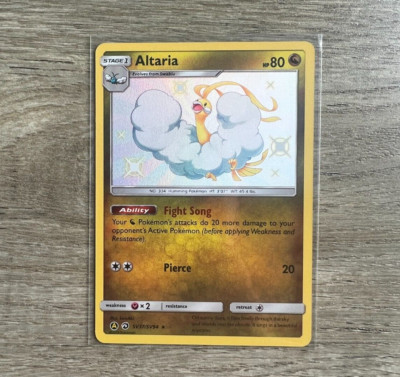 POKEMON CARD TCG - HIDDEN FATES - ALTARIA SV37/SV94 - SHINY HOLO RARE ...