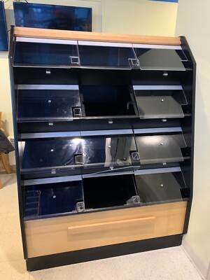 Used Cayuga Bakery Self-serve Display Case 4 tiers with 3 bins | eBay