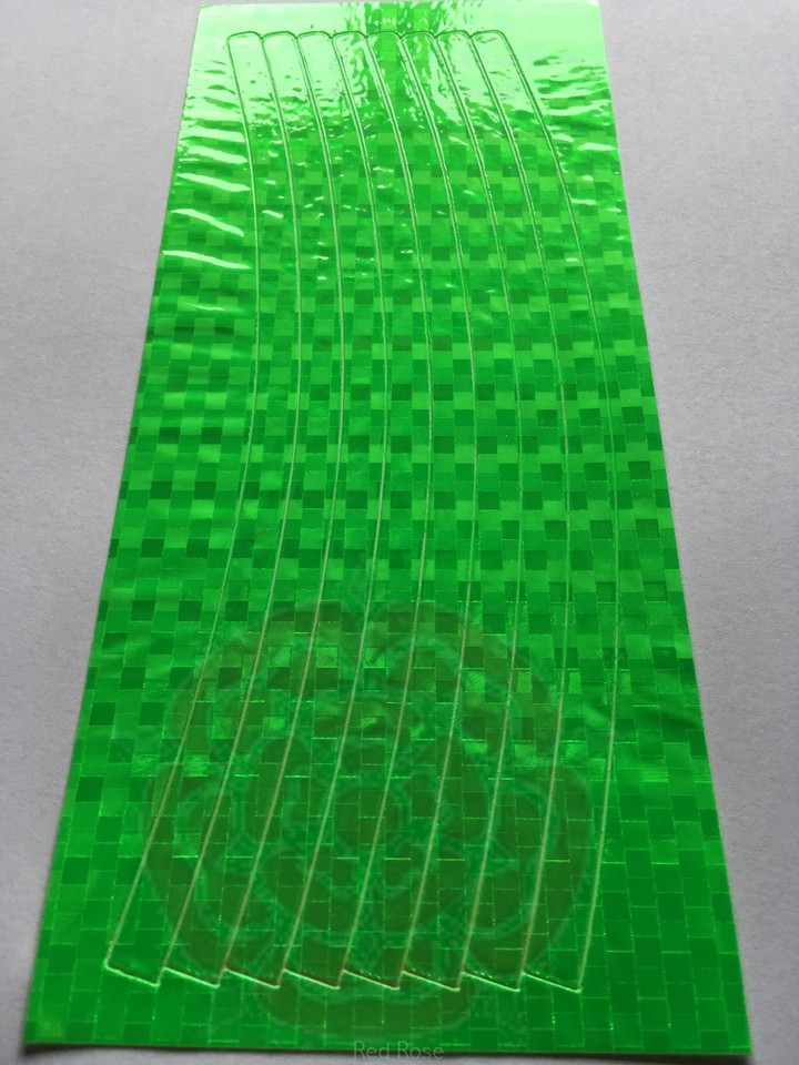 Fluorescent Reflective Bicycle Wheel Safety Stickers Bike Rim | eBay