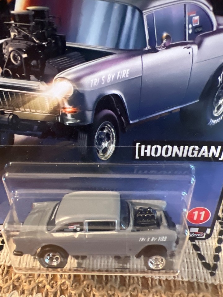 Hot Wheels 2020 Premium Boulevard #11 '55 Chevy Bel Air Gasser Hoonigan ...