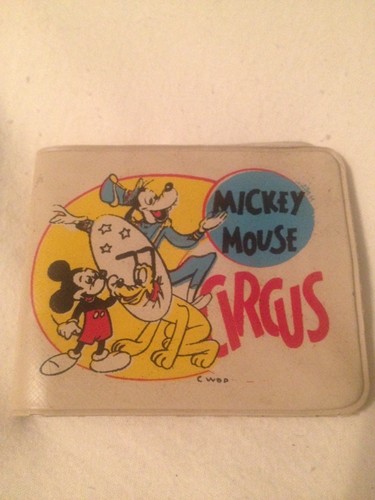Mickey Mouse Circus Wallet Mouseketeers Vintage Plastic Goofy Pluto | eBay