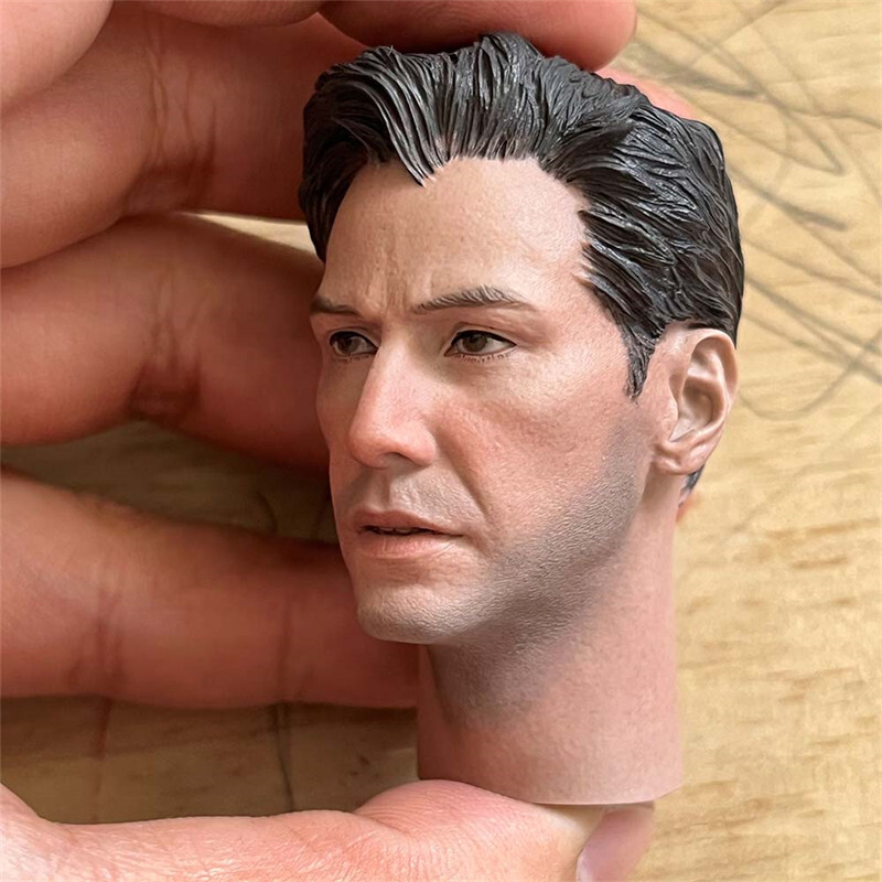 High Quality Delicate Paint 1/6 Scale Keanu Reeves Head Sculpt Fit 12 ...