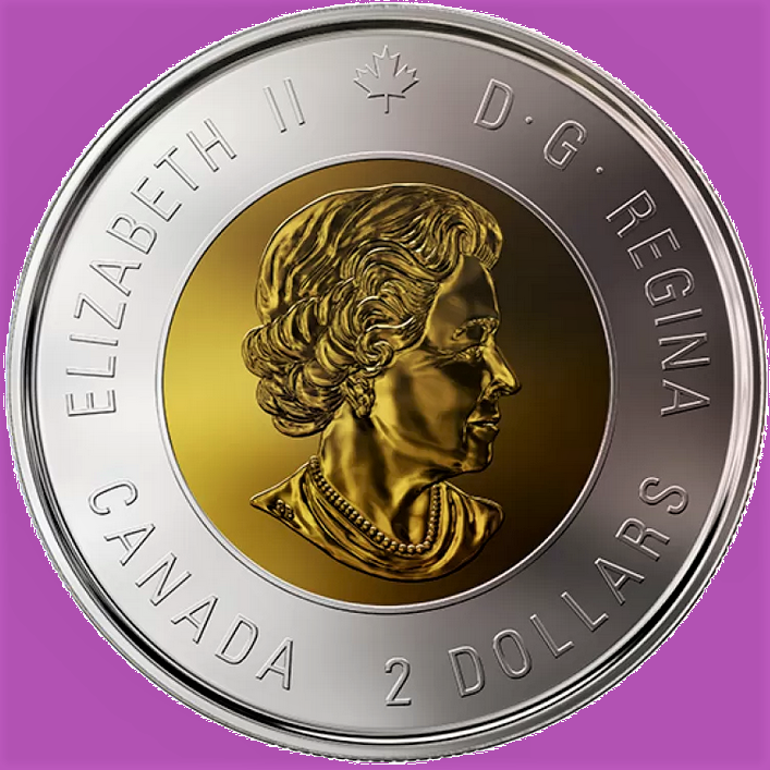 2017 Canada 50th Anniv Dance of the Spirits Plain Two Dollars Toonie ...