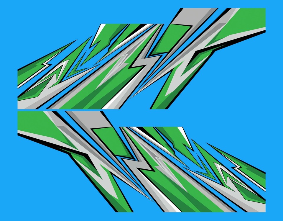 Car Side Wrap Decal Abstract Livery Stripe Racing Vinyl Sticker Fit Any ...