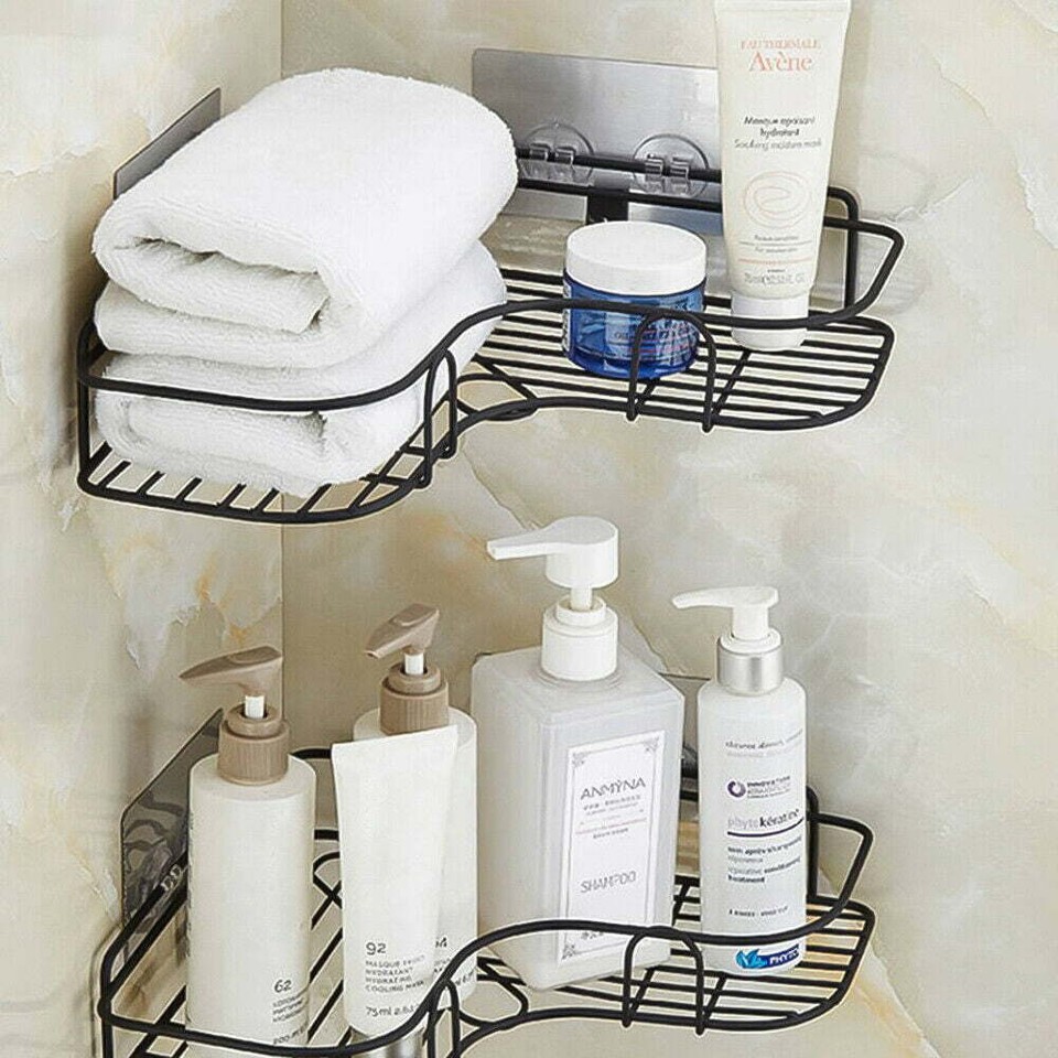 Triangular Rack Shower Caddy Shelf Bathroom Corner Bath Storage ...