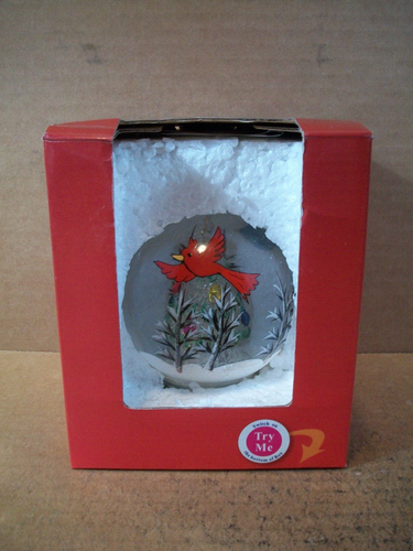 UNISON ~ Light-Up Glass Christmas Tree Ornament ~ 6 Changing Colors ...