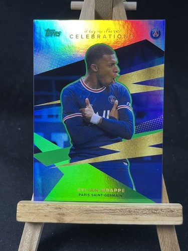 Kylian Mbappe - /99 2022 Topps PSG Team Set Signature Celebrations SP ...