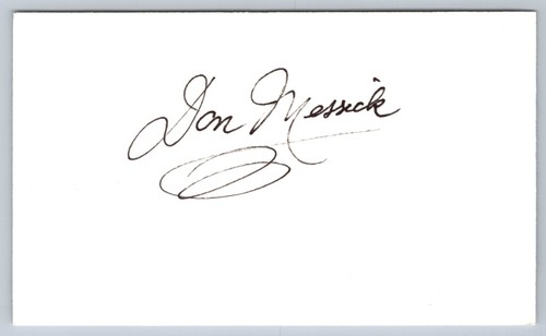 Don Messick Signed Index Card - Hanna-Barbera Voice Actor | eBay