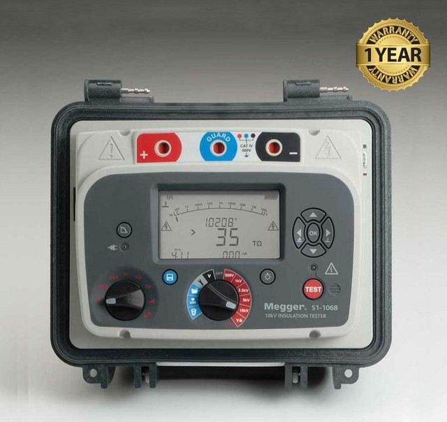 Megger S1-1068 10 KV DC Insulation Resistance Tester S1 1068 for sale ...