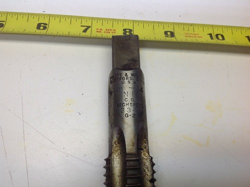 Pratt & Whitney 1" - 14 NF CG HS Skip Tooth bottom Hand Tap (#1762-H-3 ...