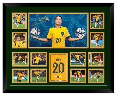 SAM KERR MATILDAS 2023 FIFA WORLD CUP SIGNED LIMITED EDITION FRAMED ...
