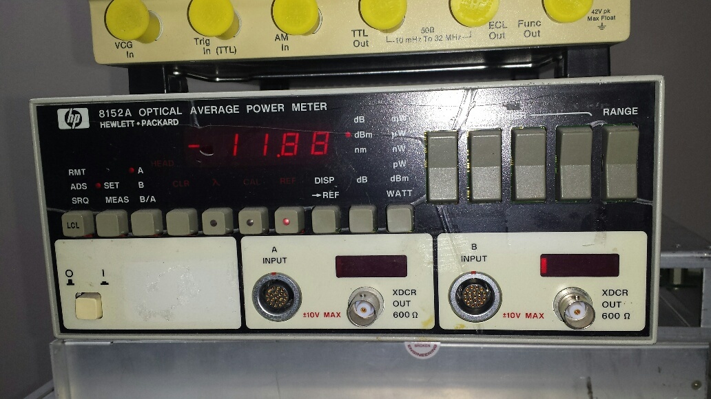 HP 8152A Optical Average Power Meter | eBay