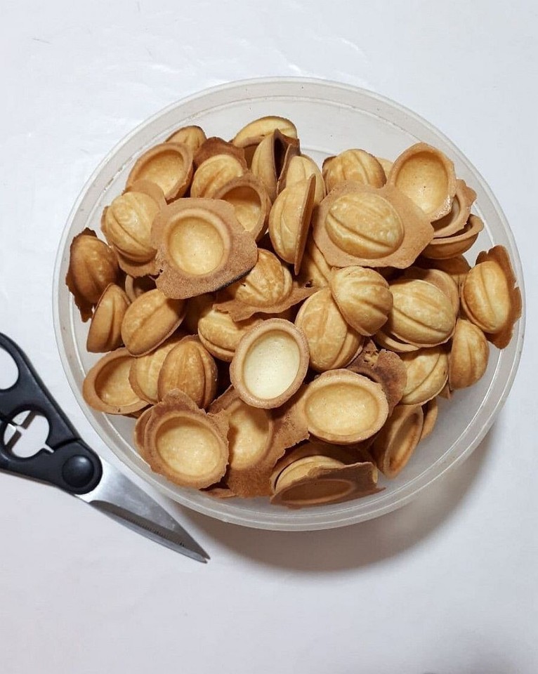Walnut Cookie Mold (Oreshki) Maker 16 nuts USSR Oreshki Cookie Mold ...
