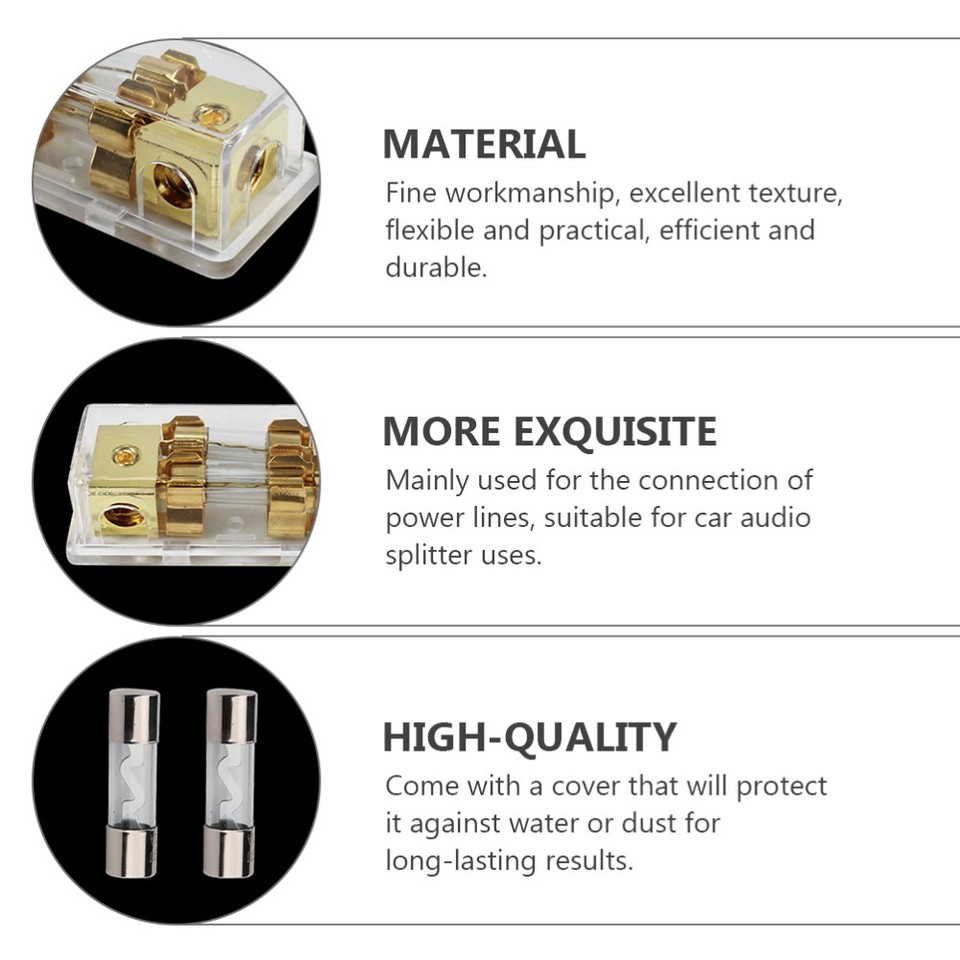 1pc Car Speaker Fuse Holder Auto Sound Fuse Holder Cord Fuse Base with ...